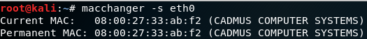 How to change your MAC address in Kali Linux – The Network Custodian