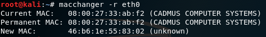 How to change your MAC address in Kali Linux – The Network Custodian