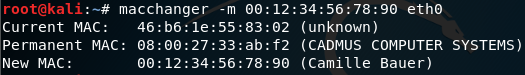 How to change your MAC address in Kali Linux – The Network Custodian