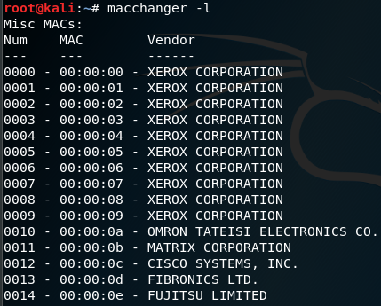 How to change your MAC address in Kali Linux – The Network Custodian