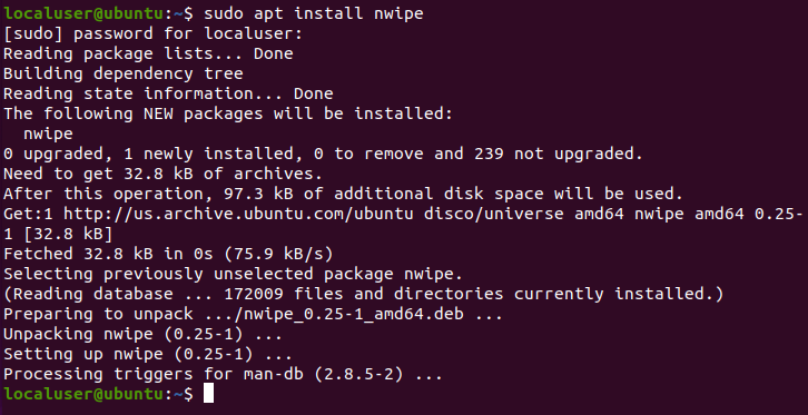 Installing Nwipe on Ubuntu Desktop / Creating a DBAN workstation – The ...