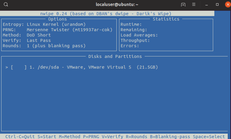 Installing Nwipe on Ubuntu Desktop / Creating a DBAN workstation – The ...